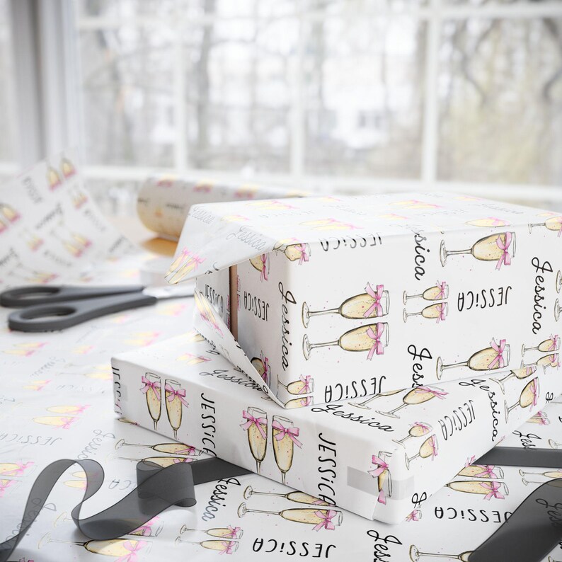 Personalized Gift Wrap, Names, Wrapping Paper, Birthday Gift Wrap ...