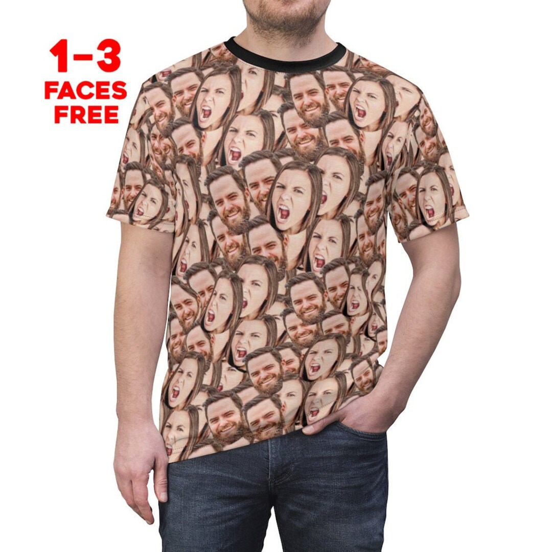 Crazy Face Unisex T-shirt, Personalized Face Shirt, Best Friend ...