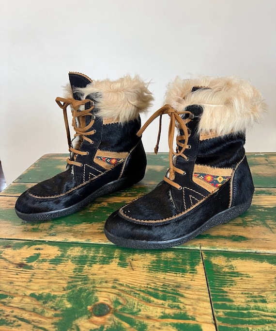 La Scarpa Dival Fur & Wool Boots, Women's Size 41, Bl… - Gem