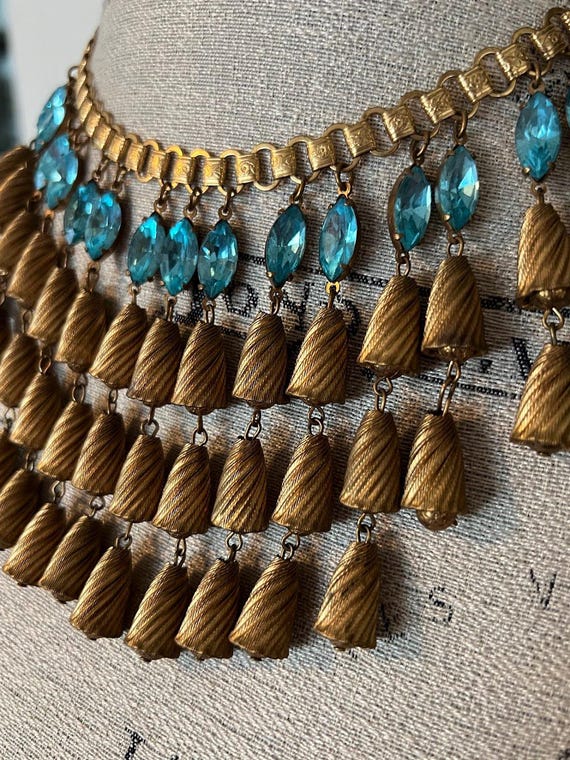 Miriam Haskell Unsigned 1940s Designer Costume Collar… - Gem