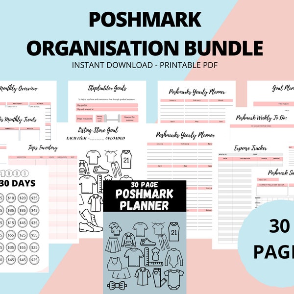 Poshmark Checklist Template - Etsy