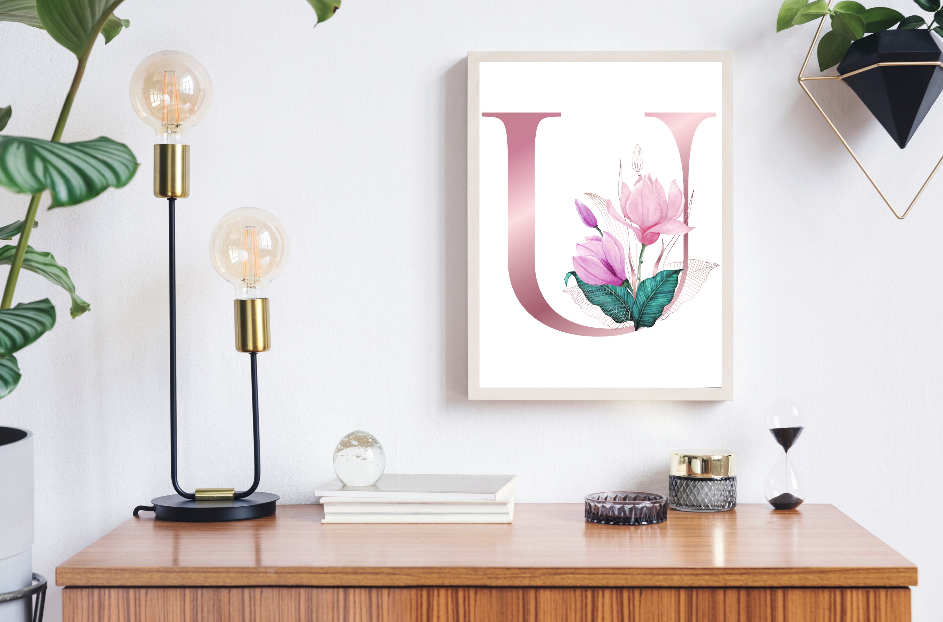 Letter U Wall Decor Letter U Print Letter U Poster Letter U | Etsy