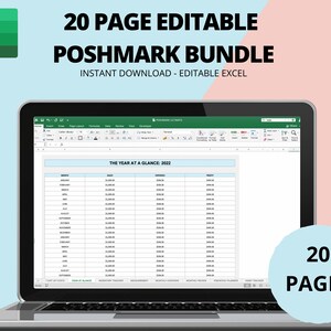 Poshmark Inventory Sheet, Excel Spreadsheet Tracker, for Sellers on ...