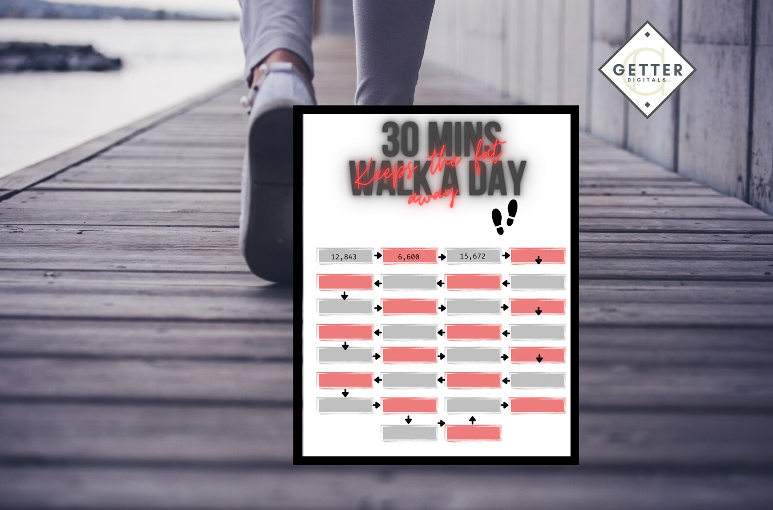 Step Challenge Printable 10k Step Challenge Weight Loss - Etsy Singapore