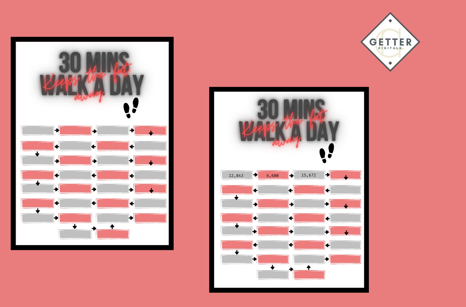 30 Mins A Day Step Tracker Printable Step Tracker Journal Etsy 30-mins-a-day-step-tracker-printable-step-tracker-journal-etsy