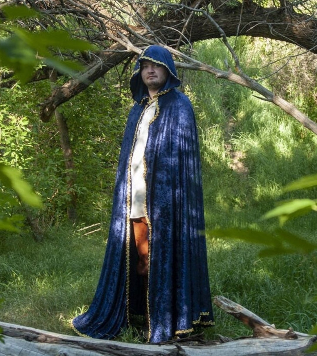Hooded Velvet Cloak - Etsy