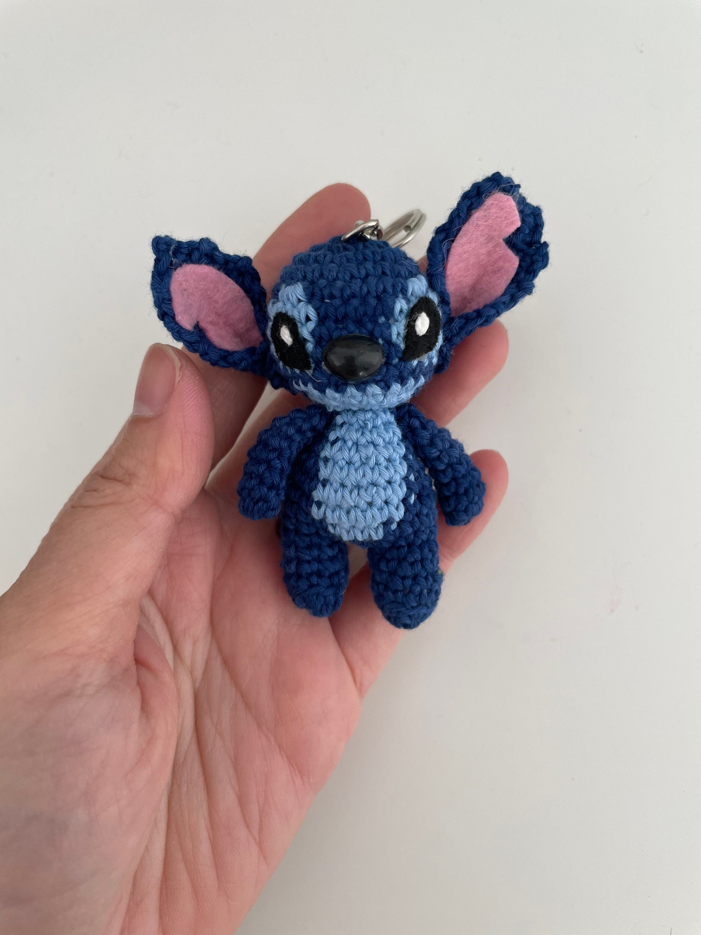 Hand Crochet Stitch Keychain, Stitch and Angel - Etsy Australia