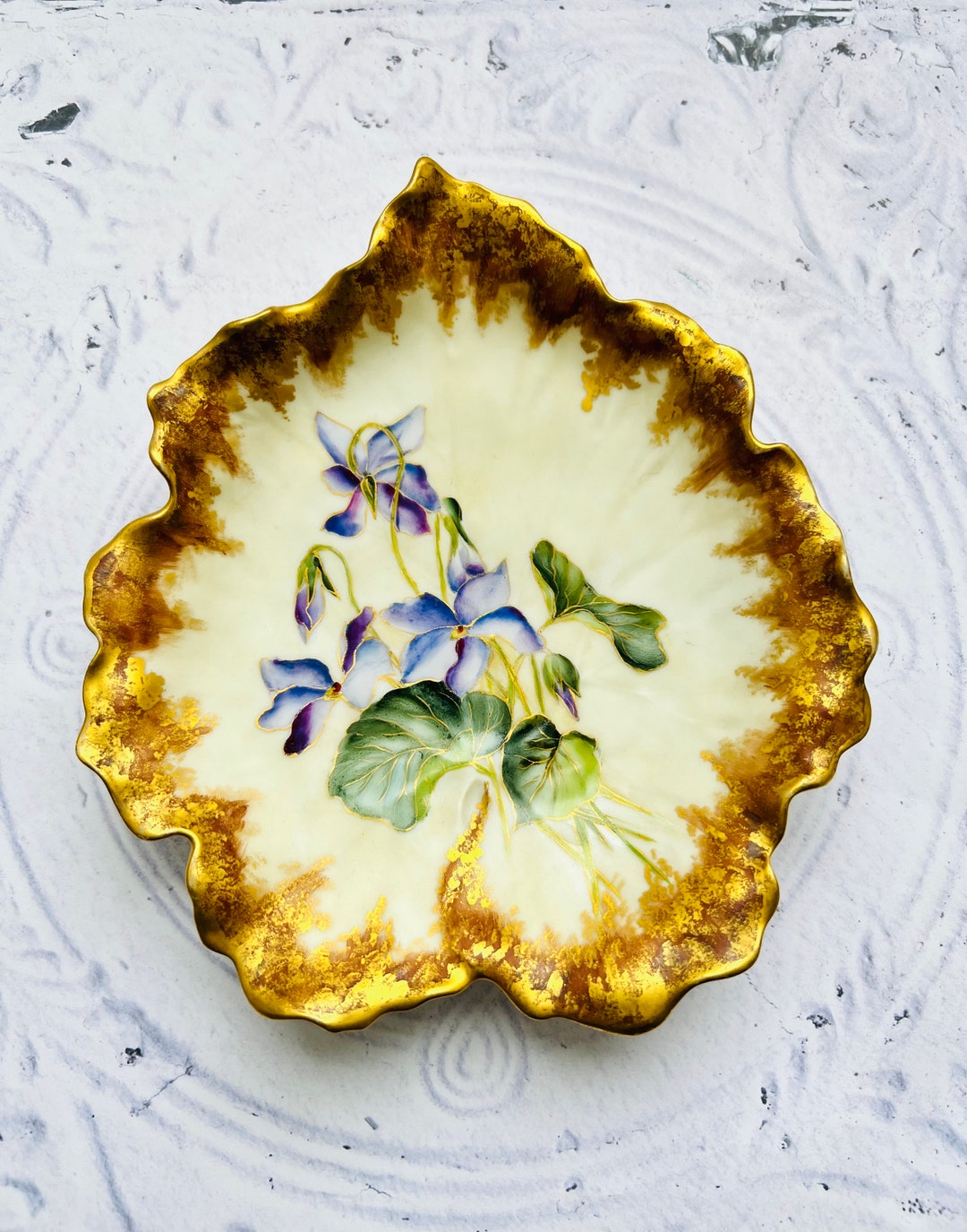 Limoges Leaf Shaped Dish