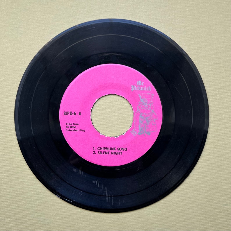 The Chipmunk Song Jingle Bells Mr. Pickwick Extended Play Record 45RPM ...