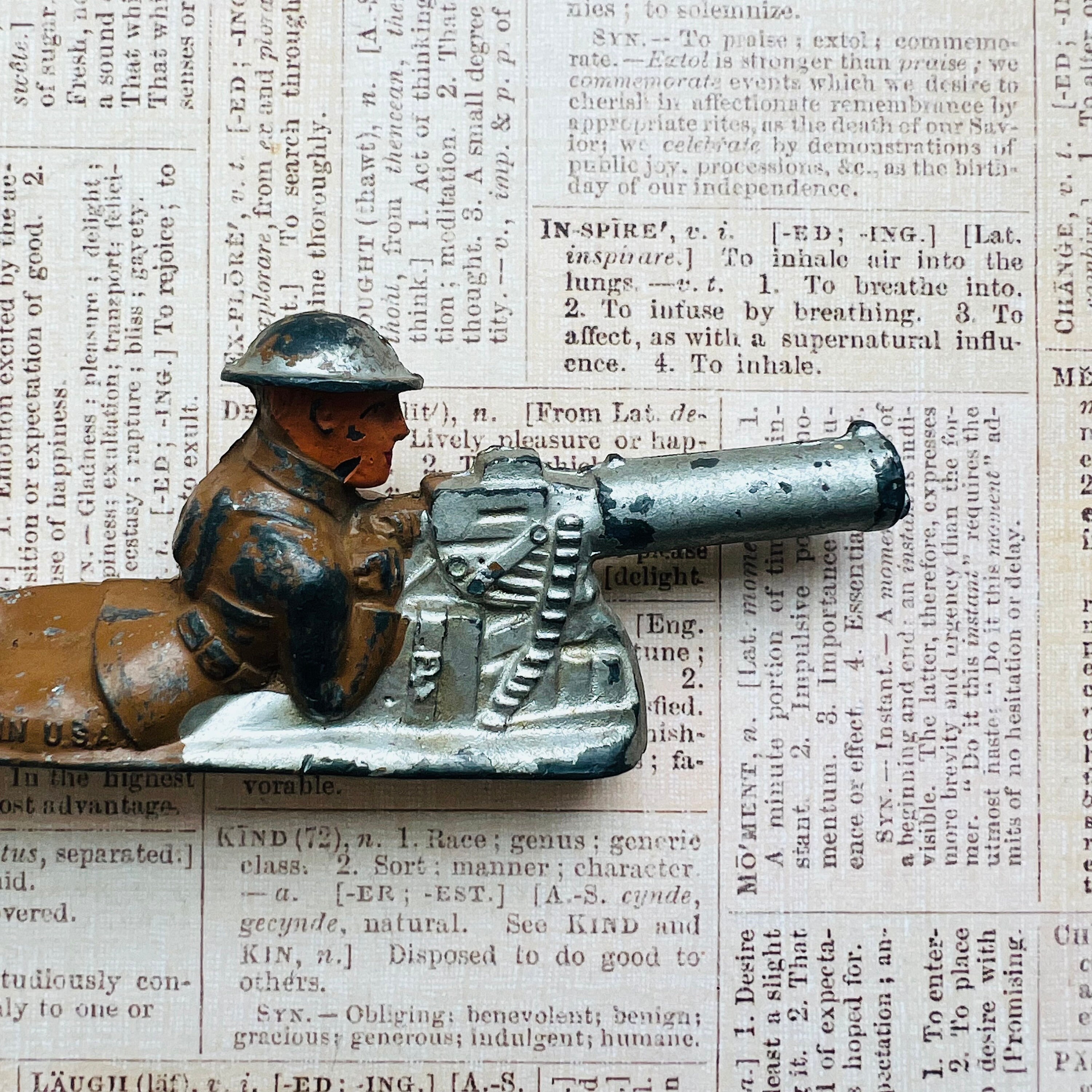 Barclay Manoil Machine Gunner 728 Vintage Lead Toy Soldier - Etsy