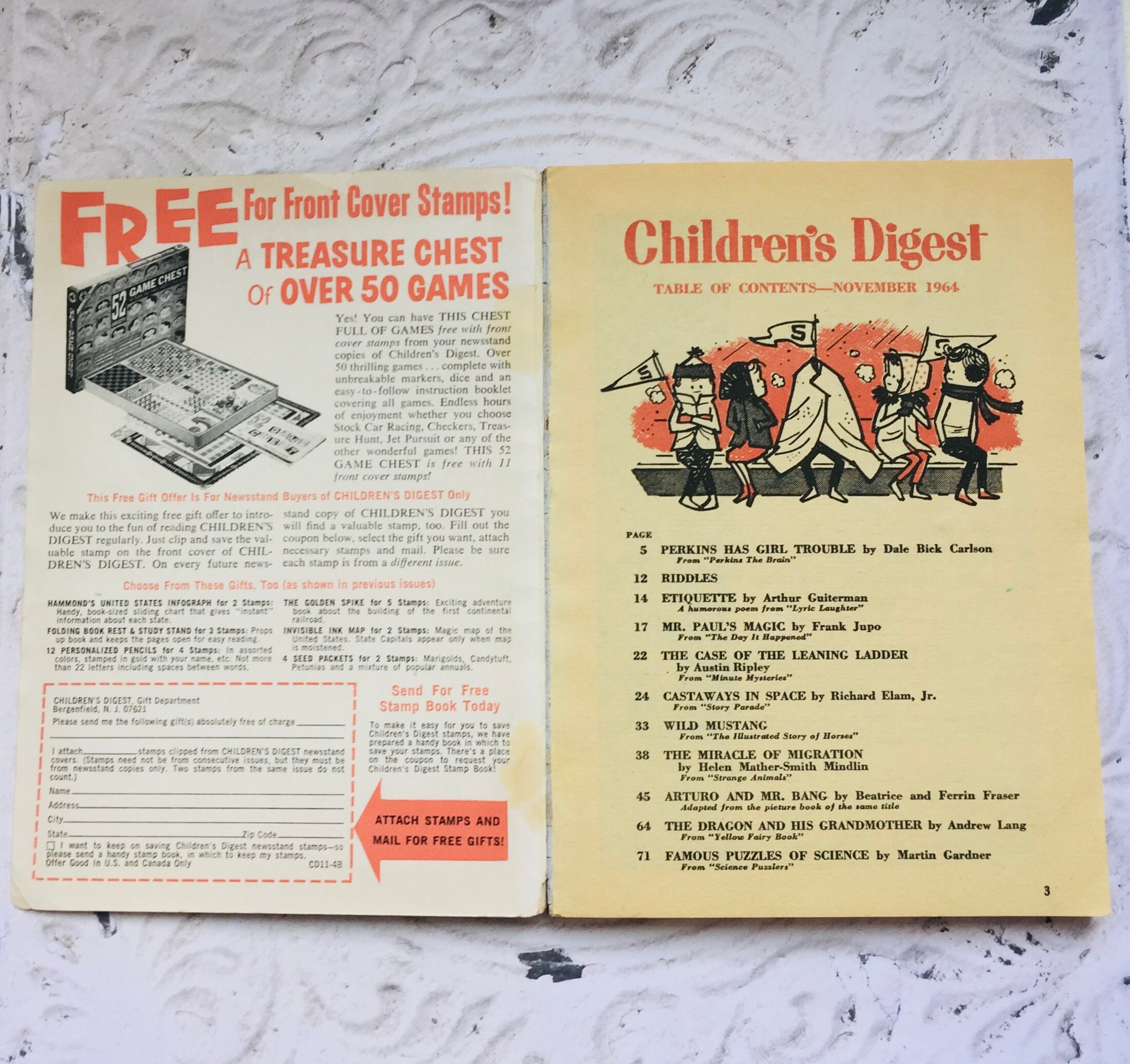 Vintage Children's Digest Magazine Set of 2 1964 Space Sci Fi Free ...