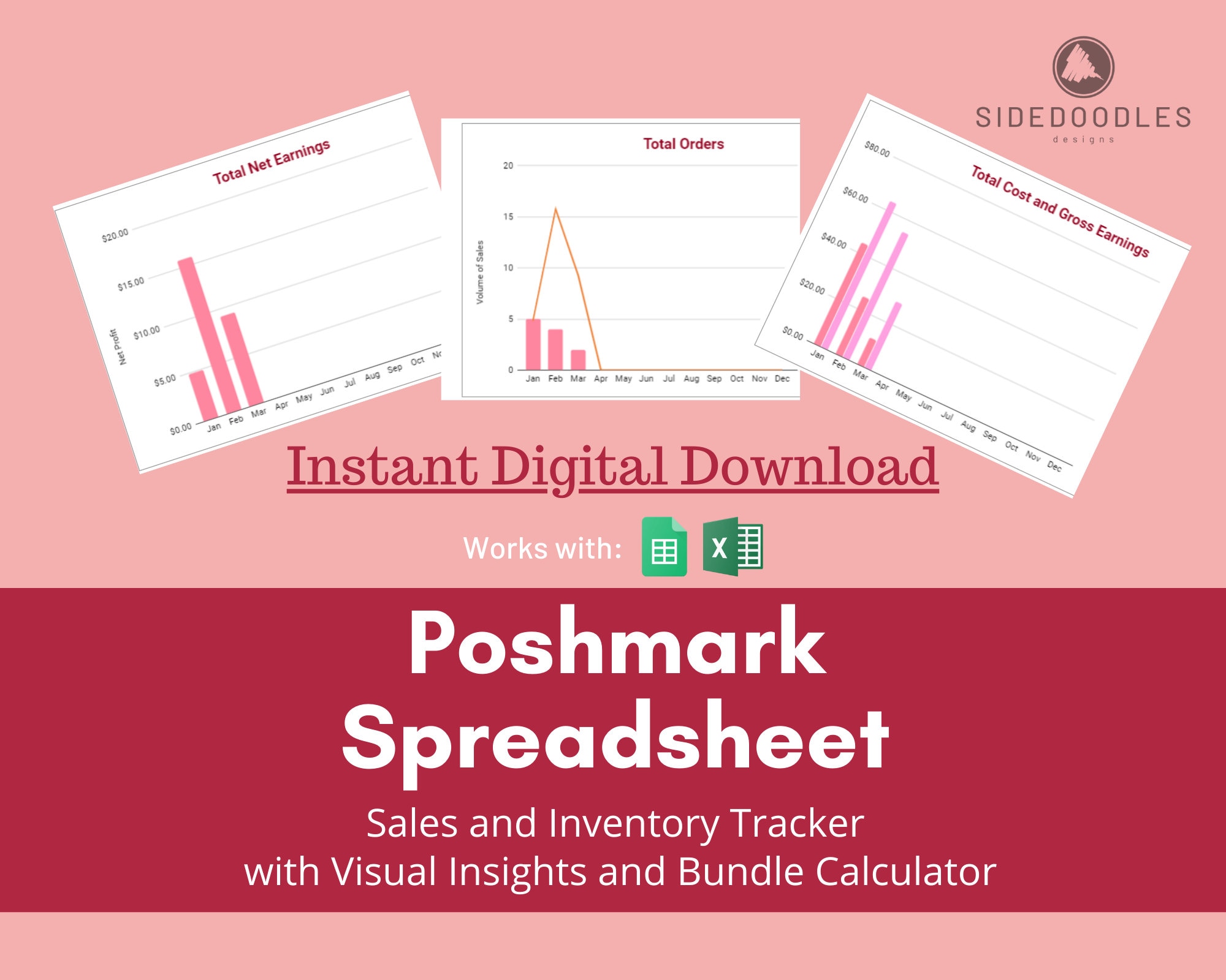 Poshmark Sales and Inventory Tracker With Built-in Bundle Calculator ...