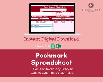 ULTIMATE Reseller Cross List Spreadsheet Inventory Sales Tracker for ...