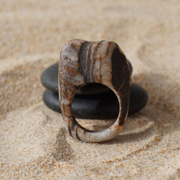 Beach Stone Rings - Etsy