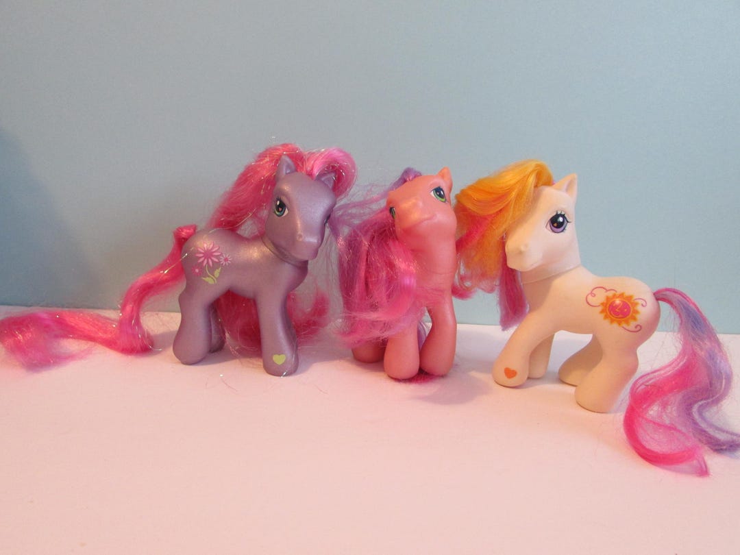 Lot of 3 Vintage MLP Figures G3 Sunny Daze Petal Blossom Skywishes My ...