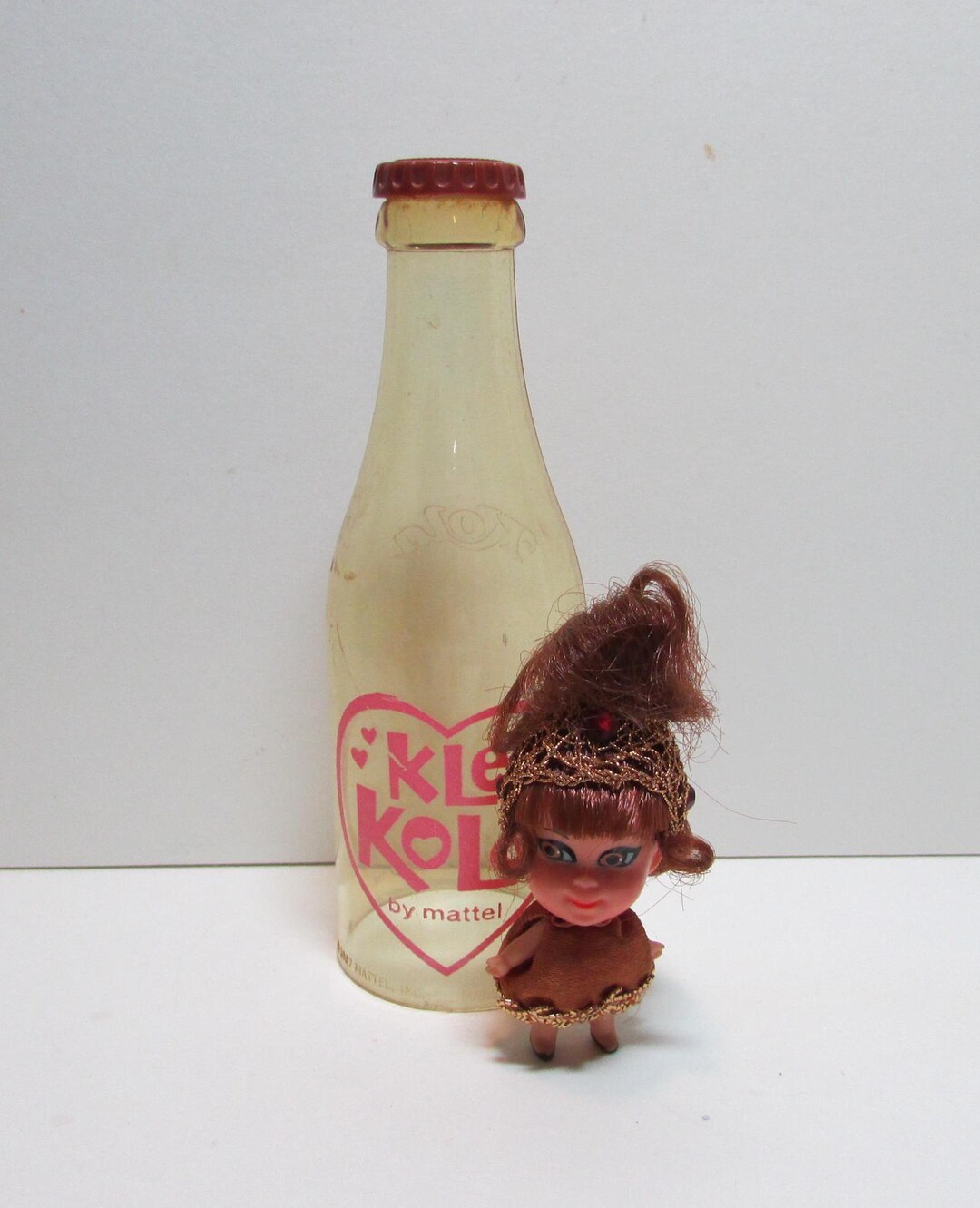 Vintage Liddle Kiddles Kleo Kola Mini Soda Pop Doll With Bottle Mattel ...