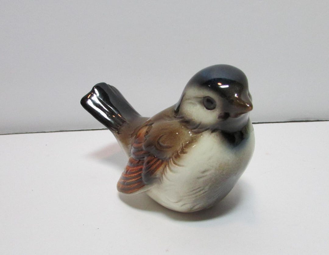 Vintage Goebel W Germany Brown Bird Figurine GV74 Sparrow Spring Nature ...