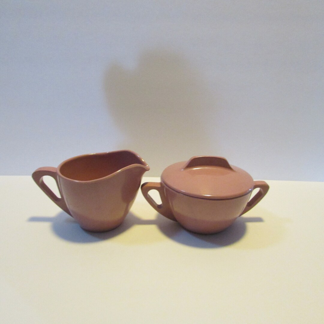 Vintage Mauve Pink Purple Prolon Ware Florence Mass Sugar and - Etsy