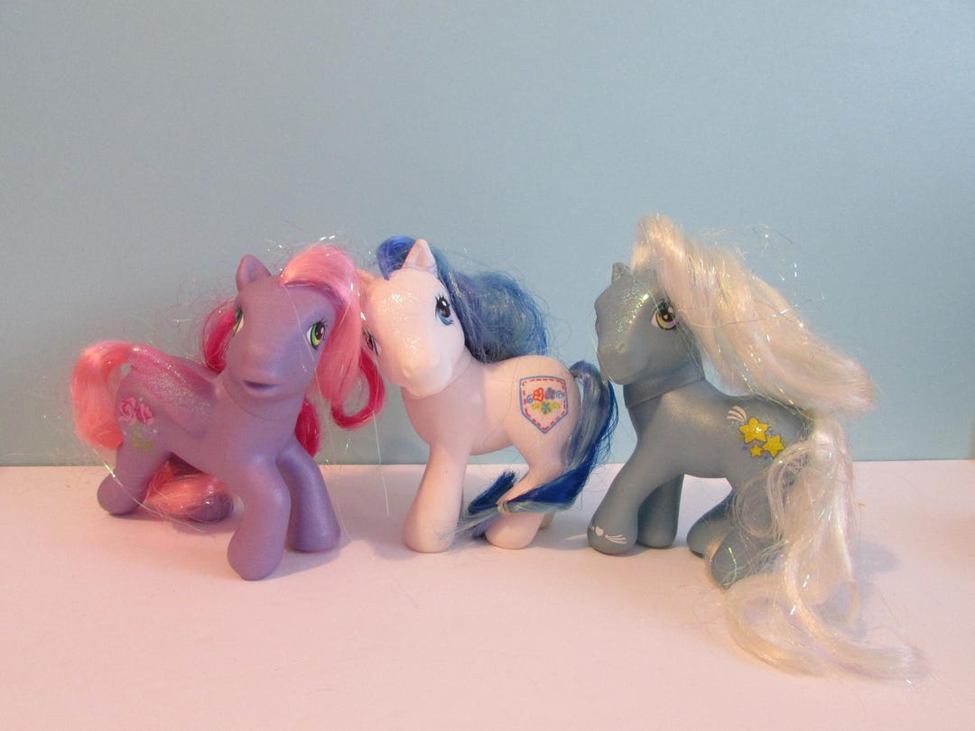 Vintage My Little Pony G3 Denim Blue Sparkle Royal Rose Pegasus ...