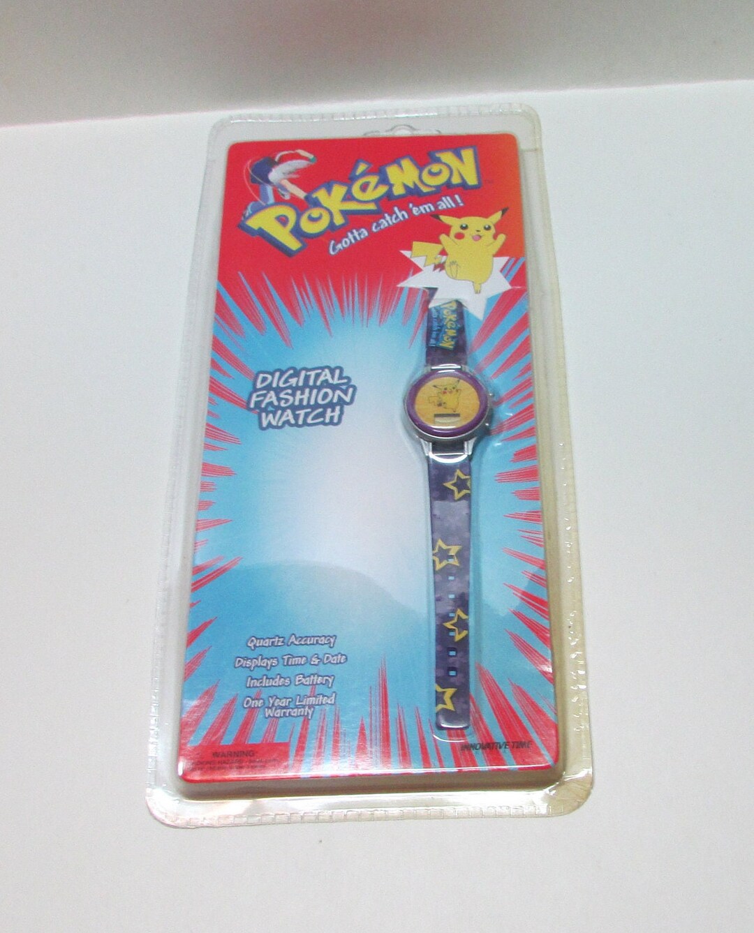 Vintage Pokemon Pikachu Digital Wrist Watch Nintendo 1999 Game Freak - Etsy