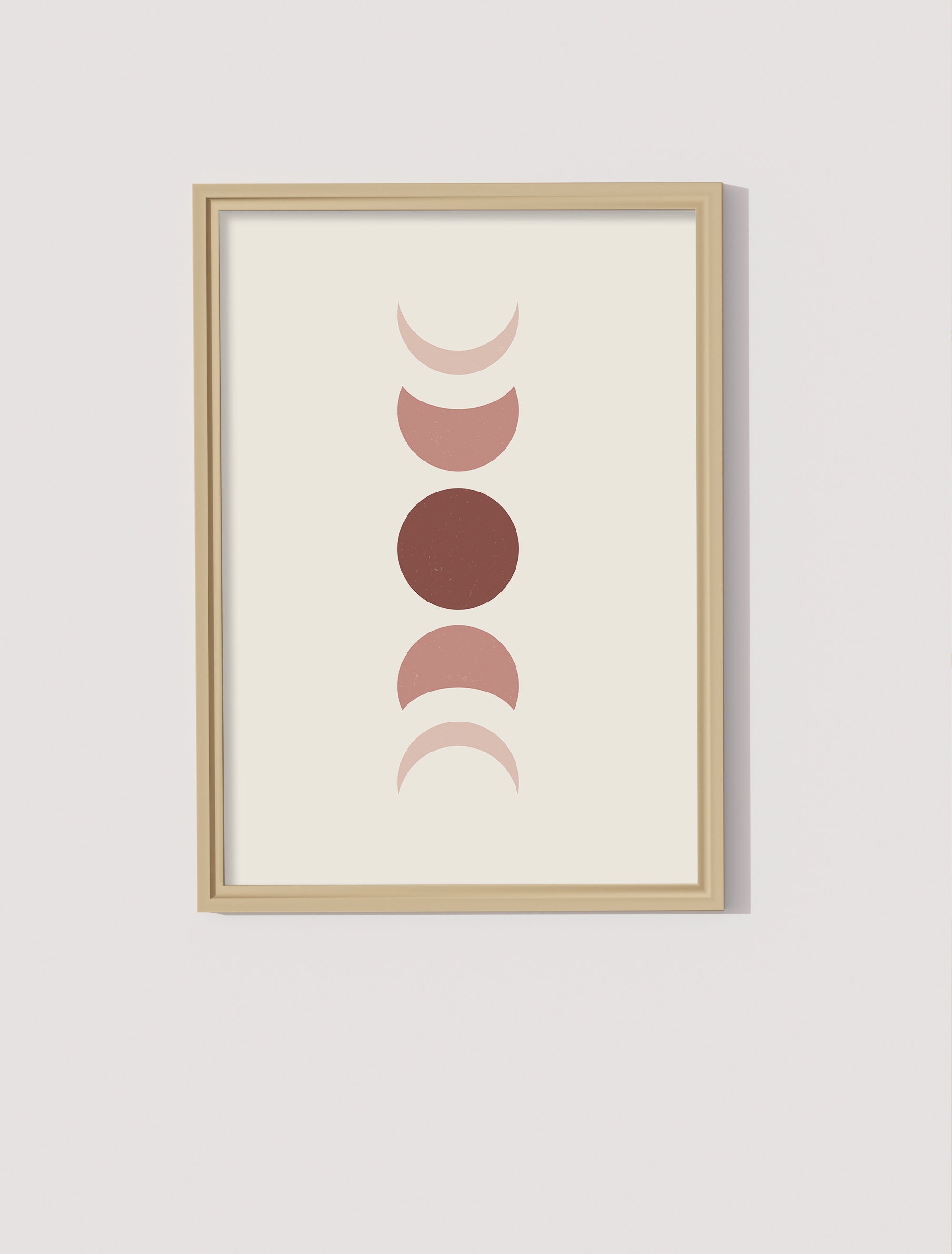 Moon Print Phases of the Moon Modern Minimal Wall Art - Etsy
