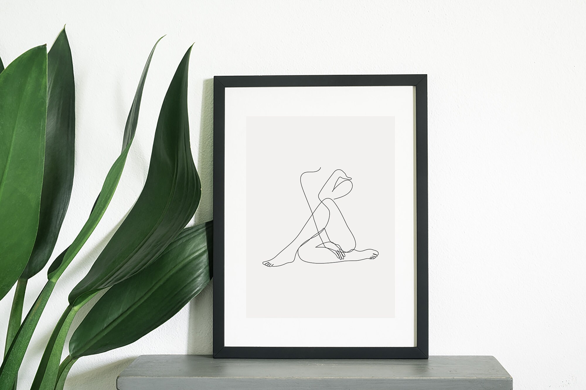 Abstract One Line Drawing, Continuous Line Art, Female Figure, Woman ...
