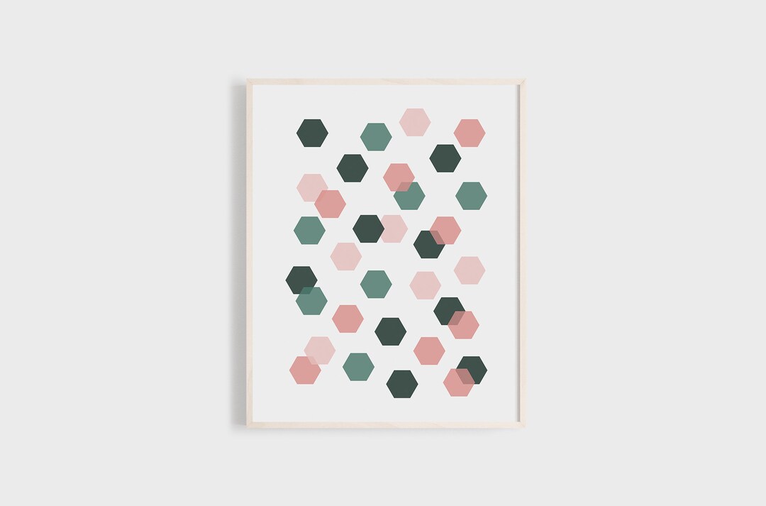 Polygon Modern Print Geometric Art Geometric Print - Etsy New Zealand