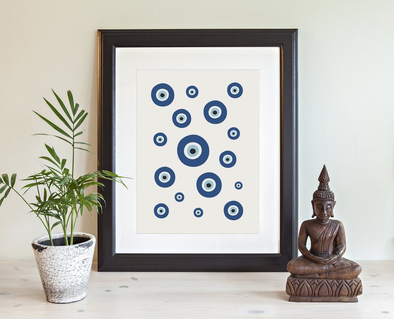 Evil Eye Blue Eye Print Instant Download Digital Art - Etsy