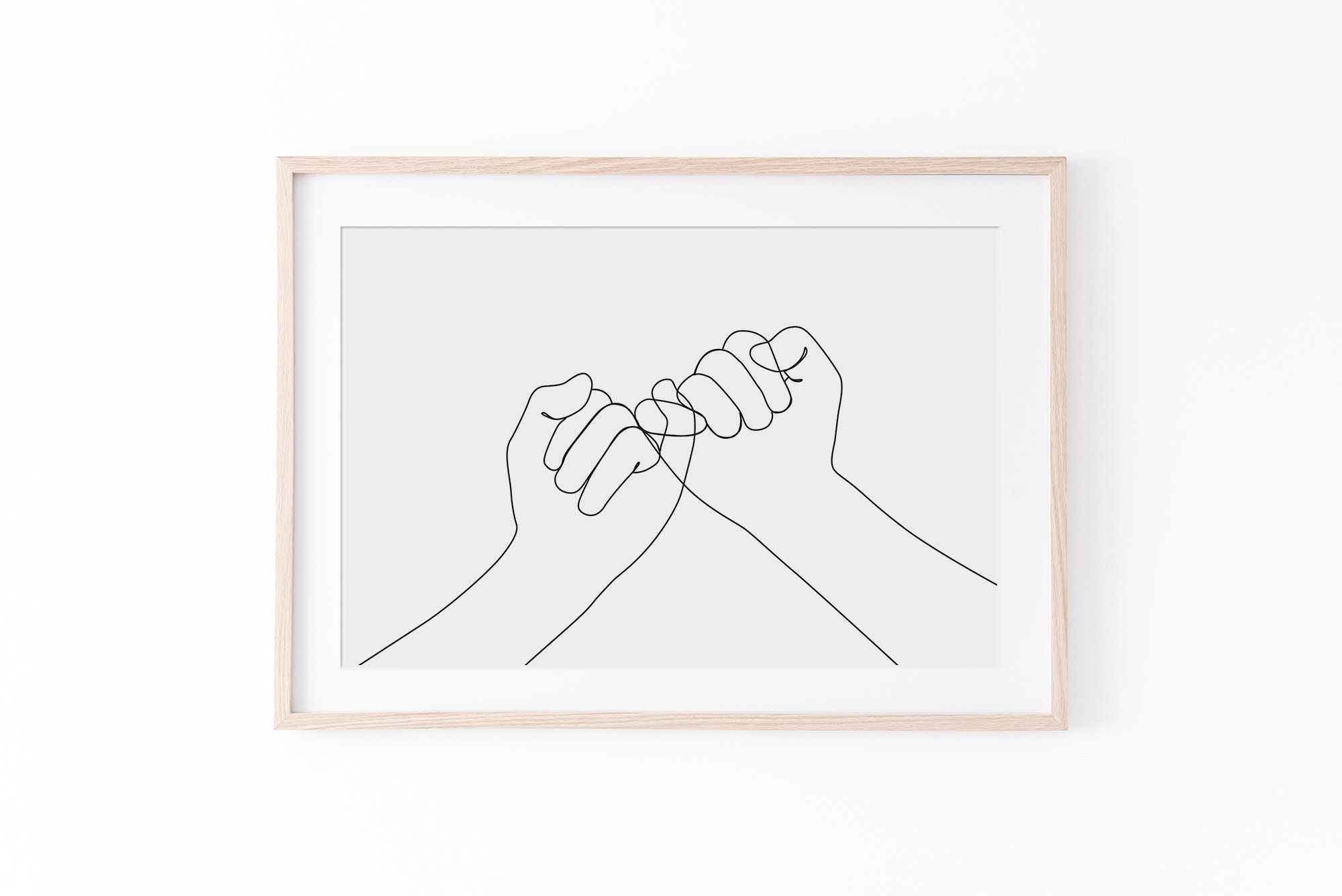 Hand Printable Sign Hand Swear Printable Sign One Line Pinky - Etsy