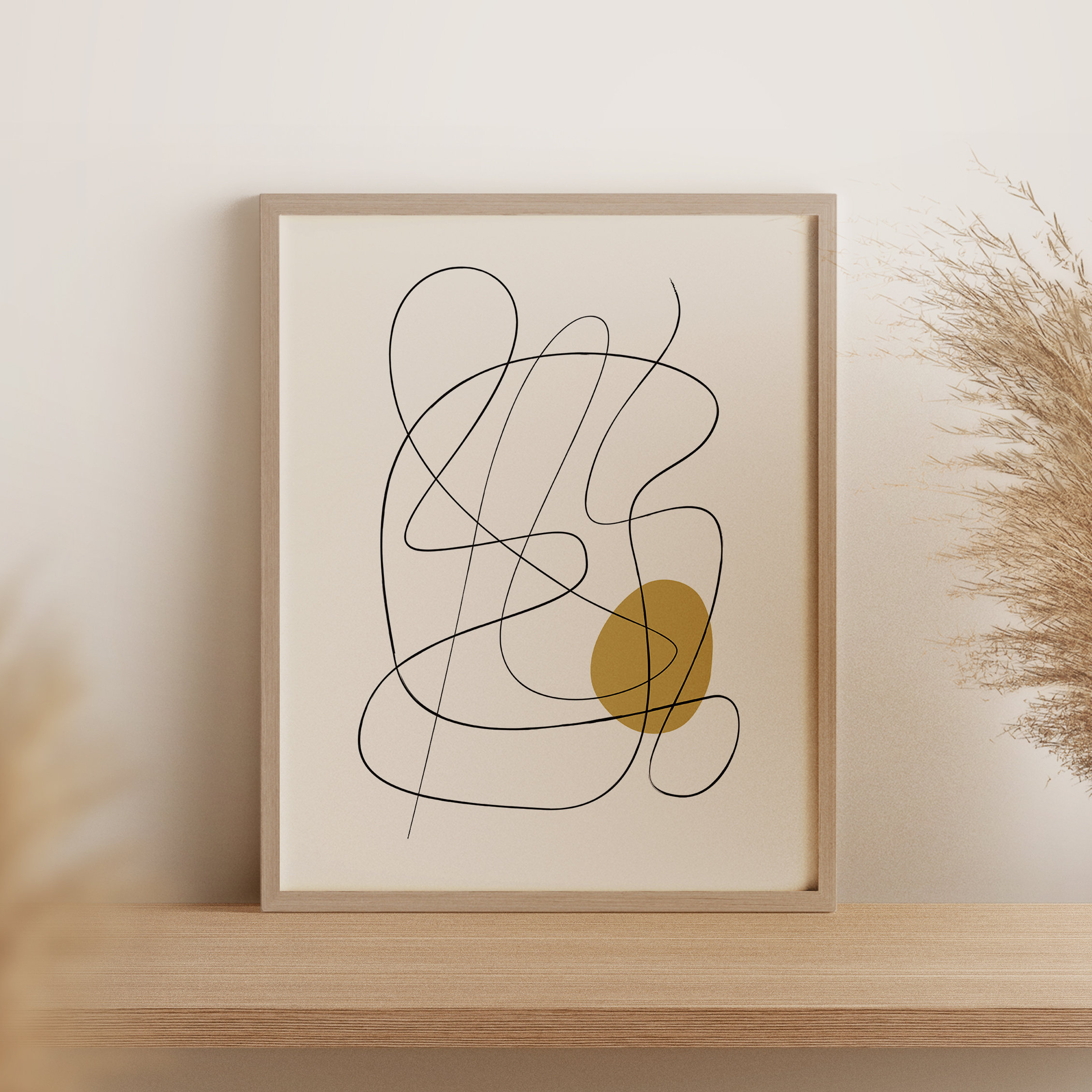 Abstract Line Art, Line Drawing Abstract Print, Printable Art, Abstract ...