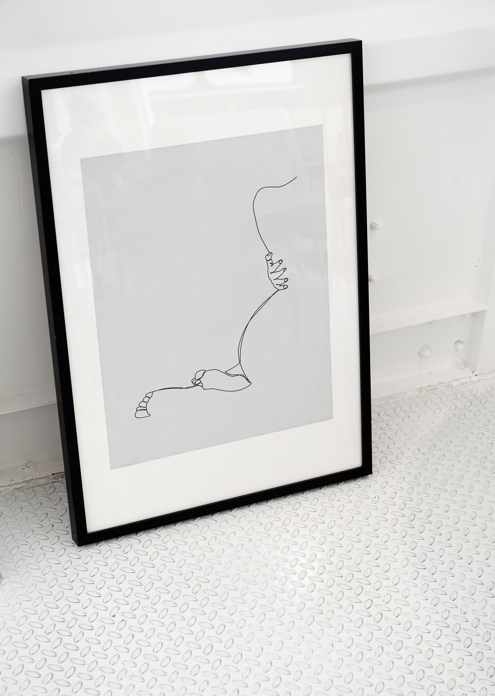 Abstract One Line Drawing Continuous Line Art Female Figure - Etsy