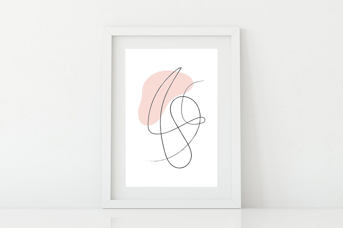 Set of 3 Wall Art Abstract Minimal Print Modern Abstract - Etsy