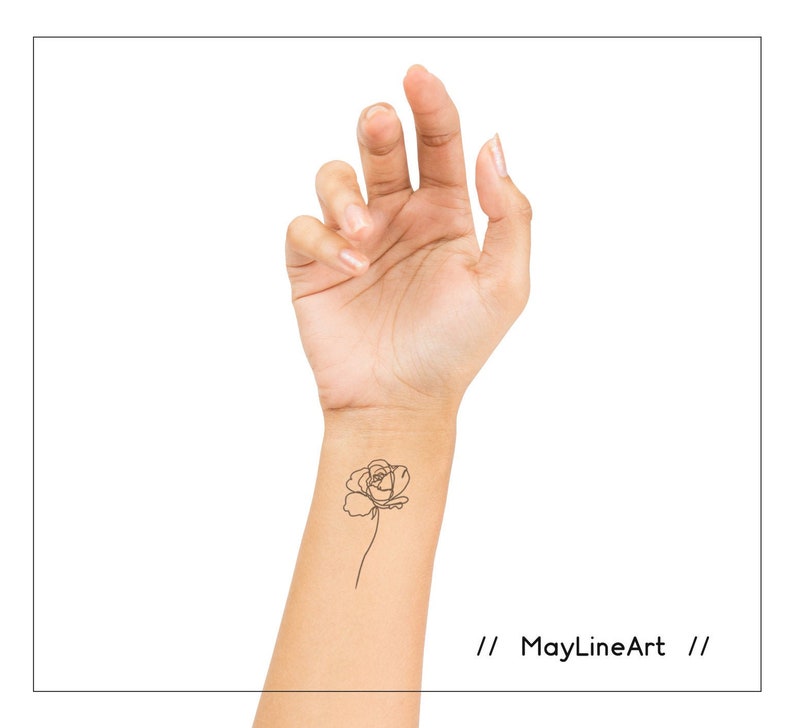 Custom Tattoo Design, One Line Tattoo, Black and White Tattoo Design ...