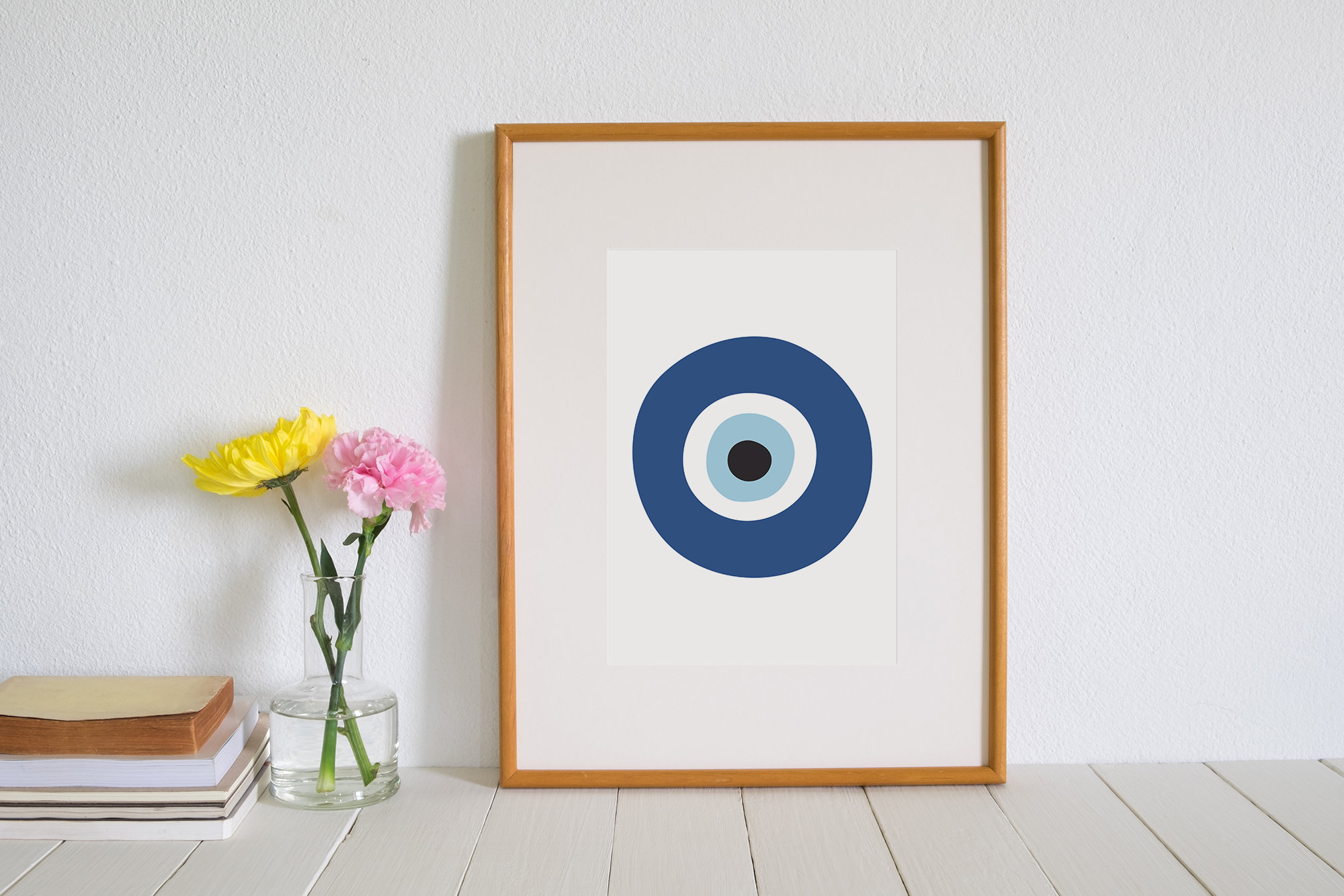 Evil Eye Wall Decor, Blue Eye Art Print, Eye Printable Wall Decor, Boho ...