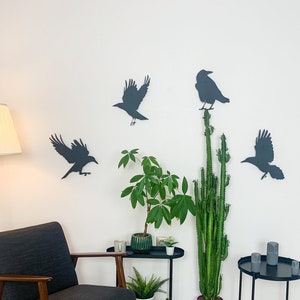 Crow Decor, Crow Wall Decor, Crow Gifts, Raven Decor, Raven Wall Decor ...