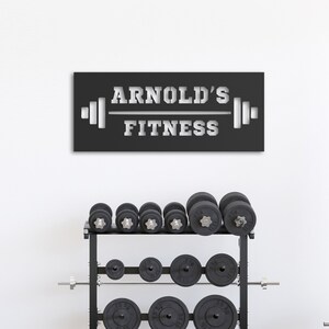Personalized Gym Metal Wall Sign Gym Decor Personal - Etsy