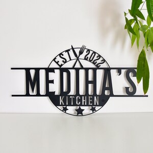 Custom Kitchen Metal Wall Art Personalized Metal Signs - Etsy