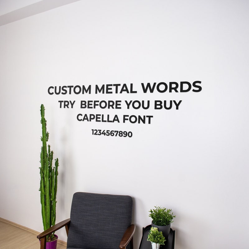 Metal Wall Words - Etsy