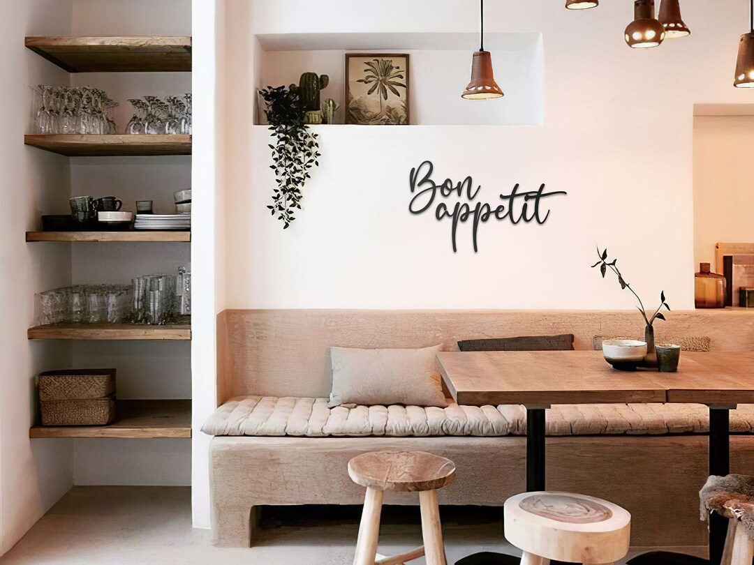 Bon Appetit, Metal Sign, Metal Wall Decoration, Metal Art, Wall ...