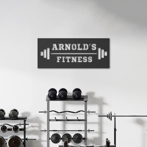 Personalized Gym Metal Wall Sign Gym Decor Personal - Etsy