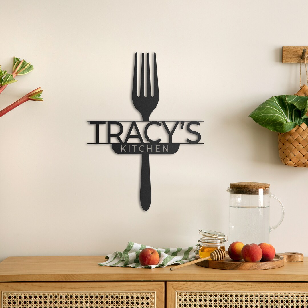 Personalized Metal Kitchen Wall Art, Housewarming Gift, Mom’s Kitchen ...