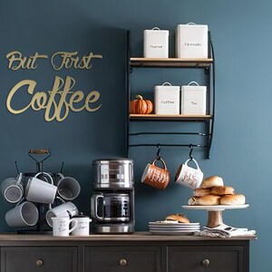 But First Coffee Metal Wall Decor Kitchen Wall Decor Coffee - Etsy