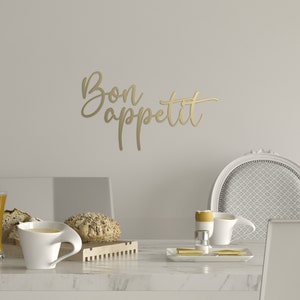 Bon Appetit, Metal Sign, Metal Wall Decoration, Metal Art, Wall ...