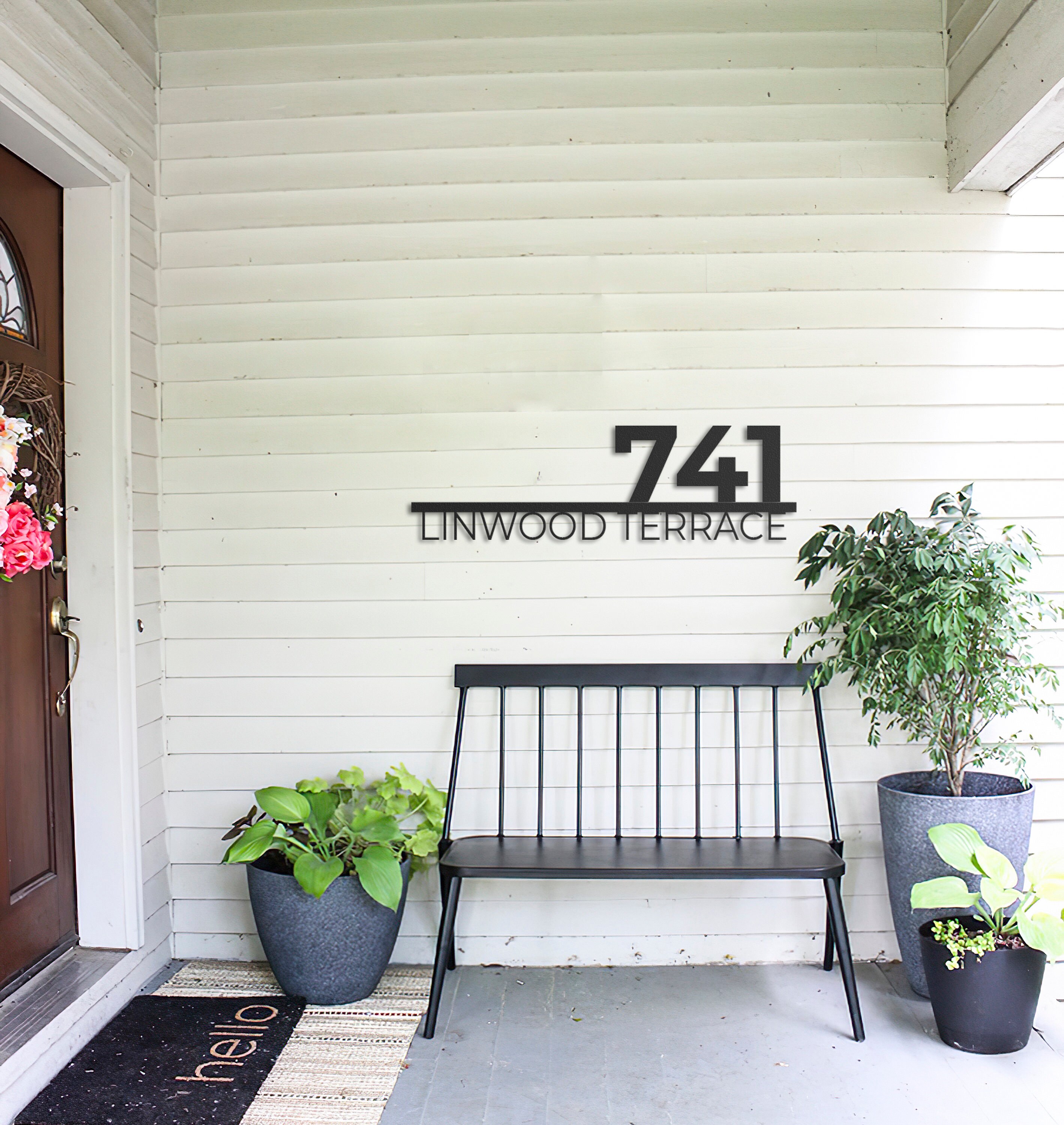 Metal House Number Sign Outdoor Address Number Sign Front - Etsy Canada
