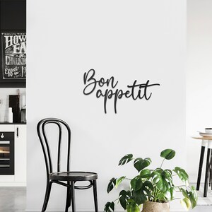 Bon Appetit, Metal Sign, Metal Wall Decoration, Metal Art, Wall ...