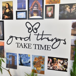 Good Things Take Time, Metal Sign, Metal Wall Decoration, Metal Art ...