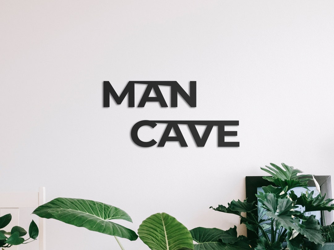 Man Cave, Metal Sign, Metal Wall Decoration, Metal Art, Wall Hangings ...