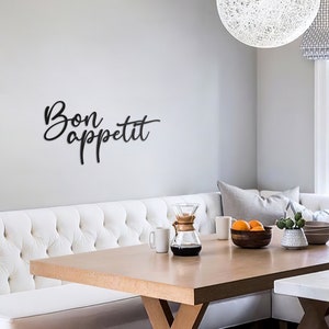 Bon Appetit, Metal Sign, Metal Wall Decoration, Metal Art, Wall ...