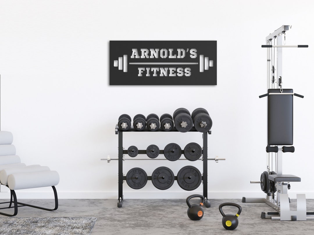Personalized Gym Metal Wall Sign Gym Decor Personal - Etsy
