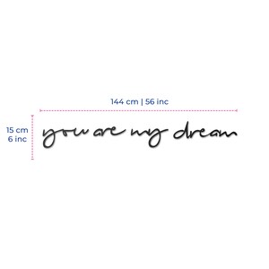 You Are My Dream Sign Metal Sign Metal Wall Decoration - Etsy